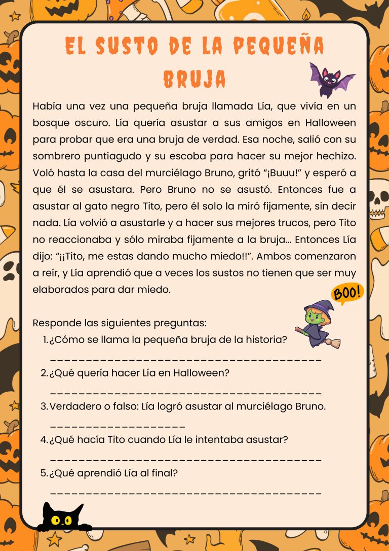 Relatos de Halloween: Comprensión lectora - Magisnet